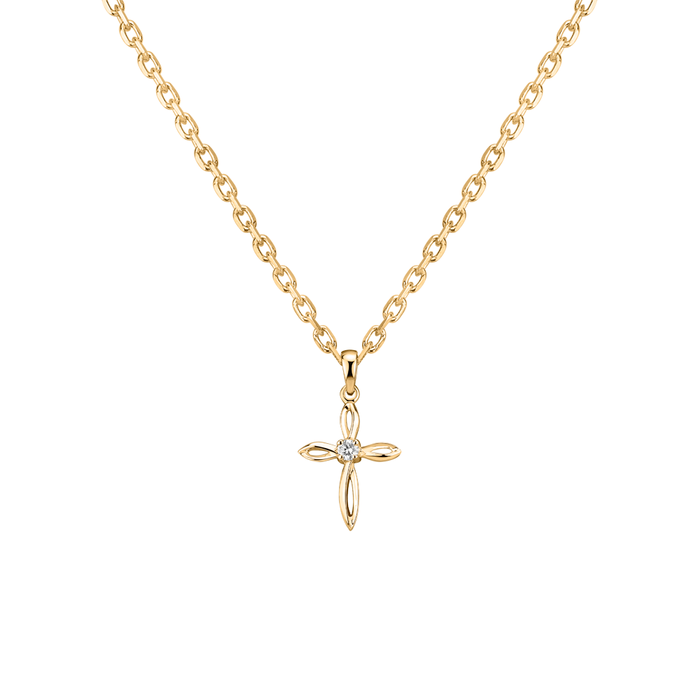 Přívěsek s diamantem Symbol of Faith | Halada