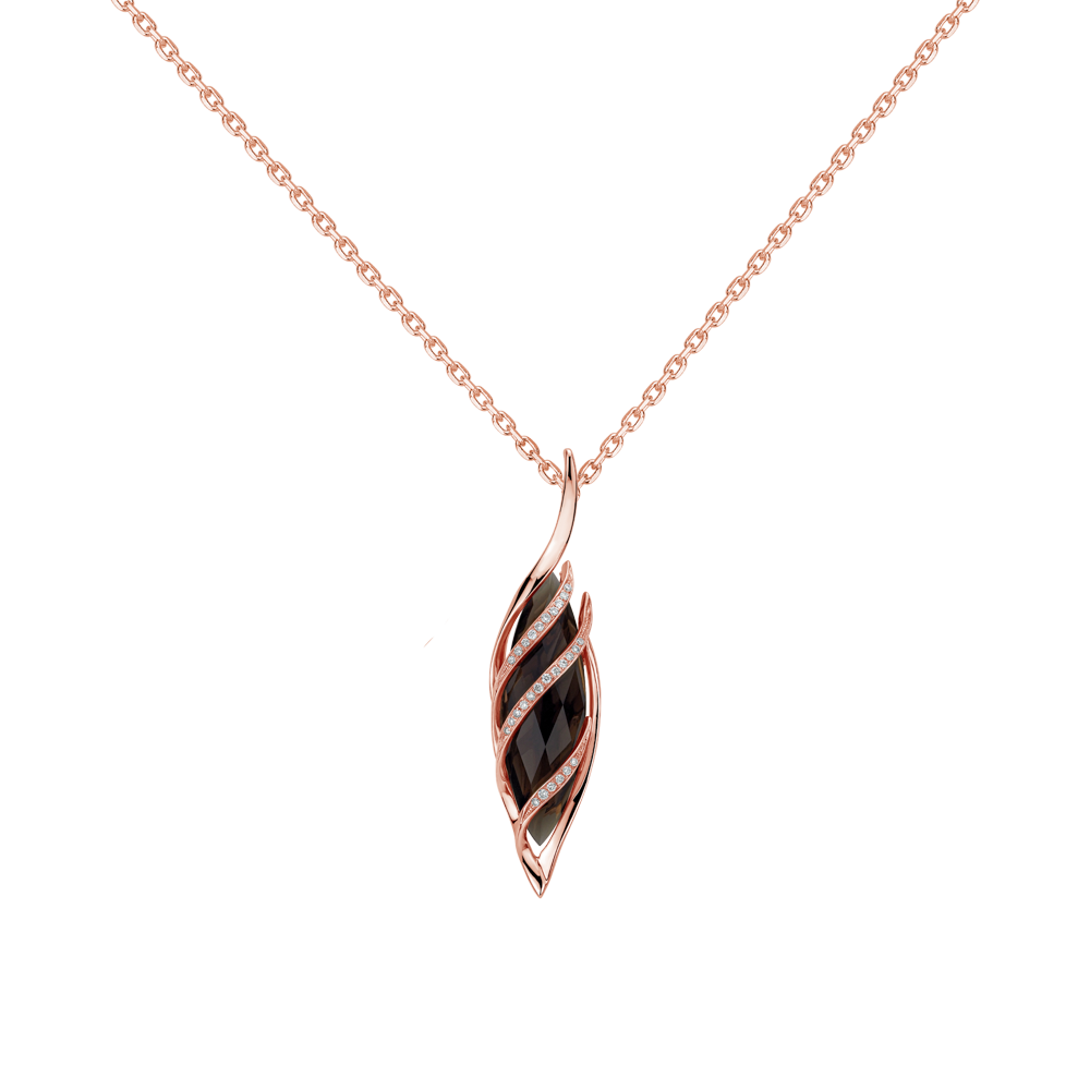 Přívěs s quartzem a diamanty Géant | Halada