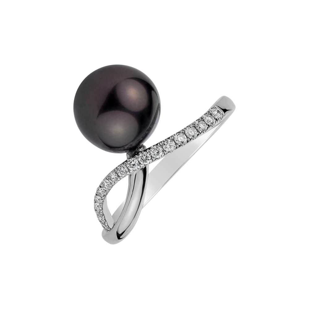 Prsten s perlou a diamanty Lost Shore | Halada