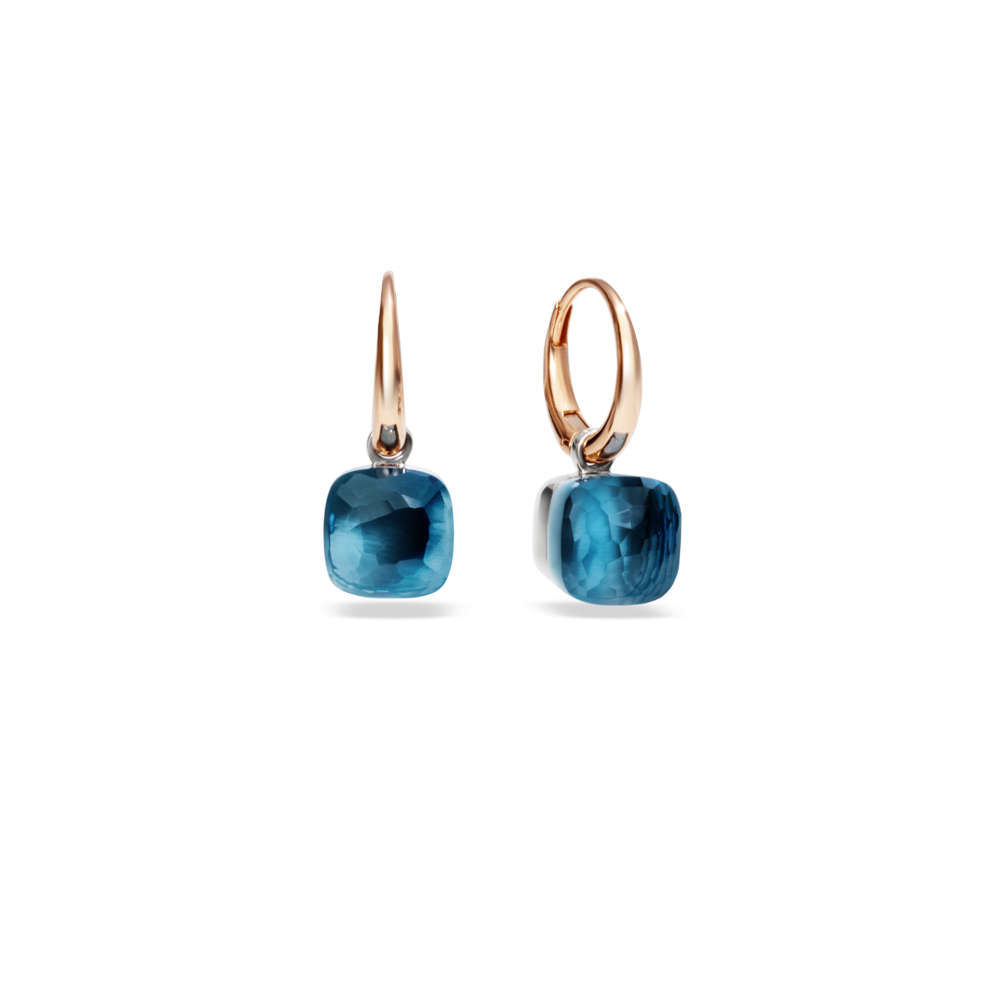 Náušnice s topazem Nudo Petit | Halada