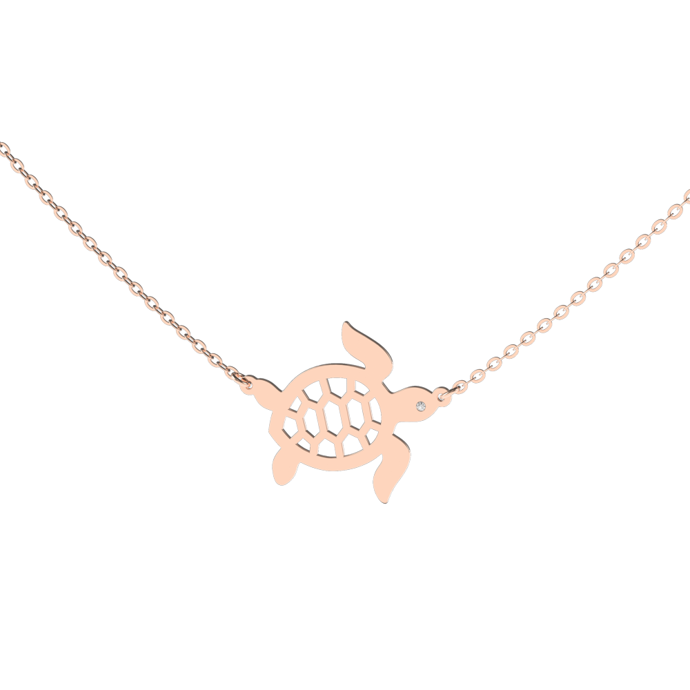 Náhrdelník s diamantem Turtle | Halada