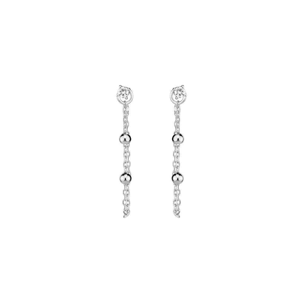 Náušnice s diamantem Spin | Halada